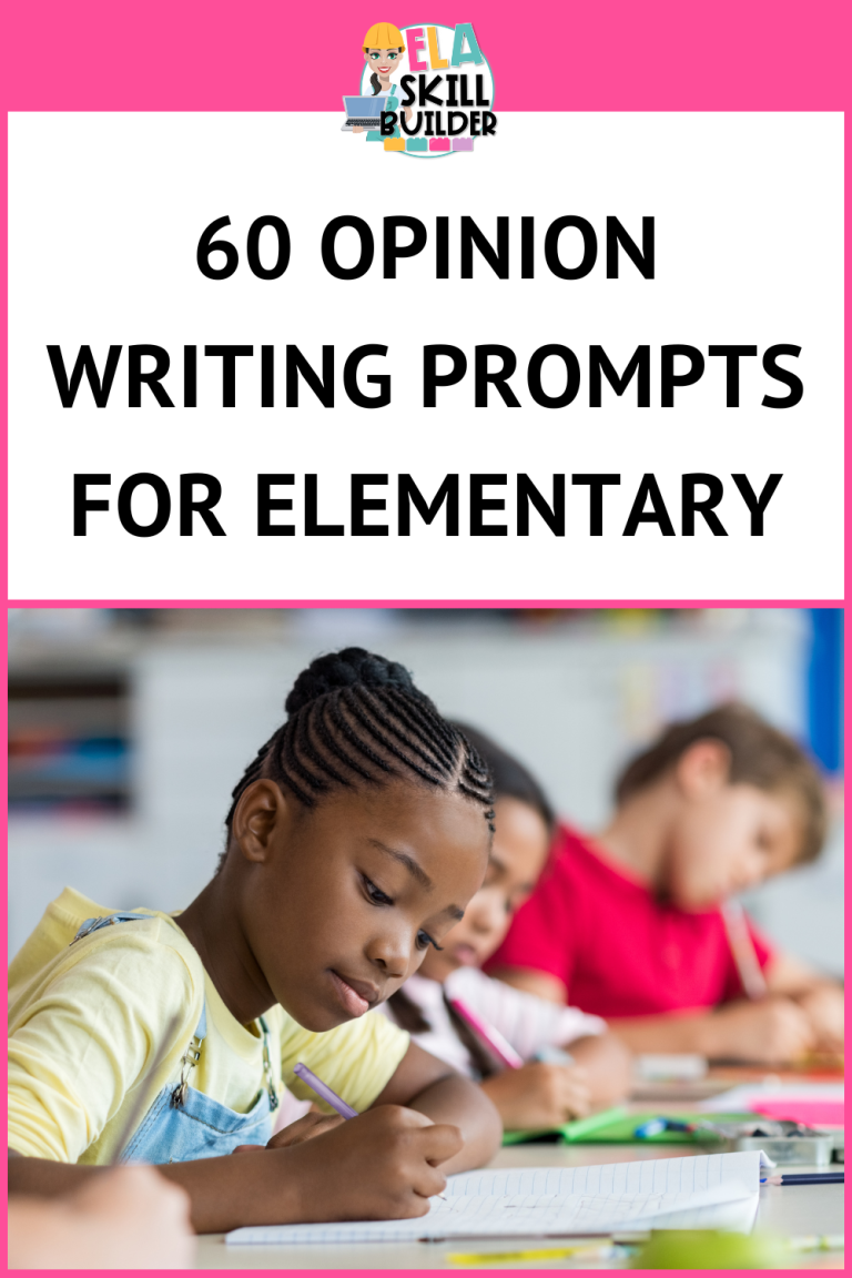 60 Fun Opinion Writing Prompts For Elementary Students