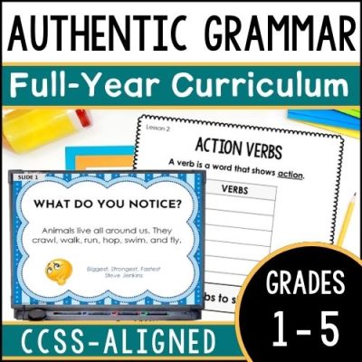 Free Grammar Boom Cards For Elementary | ELA Skill Builder