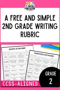A Free And Simple 2nd Grade Writing Rubric